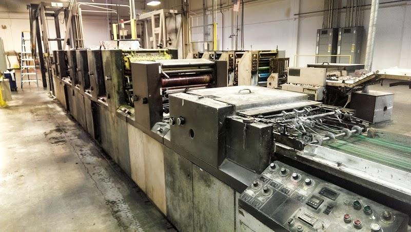 Lot #2: Didde DG 175 6 Color Web Press with Cross Perforation and ...